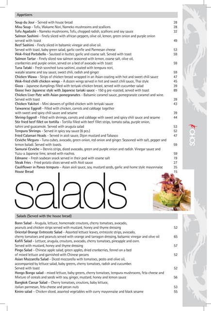 Soho Restaurant Wine Menu | PDF