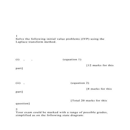 1Solve the following initial value problems (IVP) us.docx