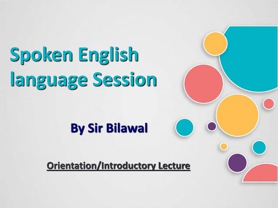 spoken english syllabus | PDF
