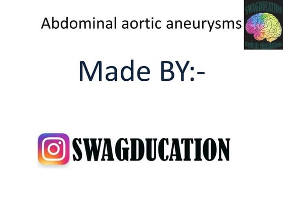 Abdominal Aortic Aneurysms A Review Ppt