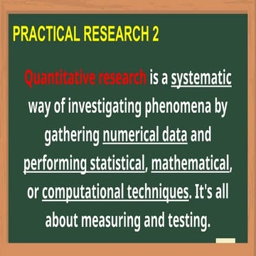 Practical Research 2, Grade 12 Humanities and Social Sciences Student | PPTX