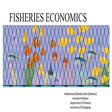 Basic bioeconomics model of fishing | PPT
