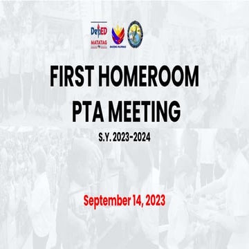PTA MEETING and card day PRESENTATION powerpoint | PPTX
