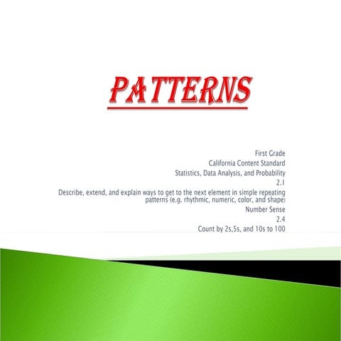 Grade 2 3 patterns | PDF