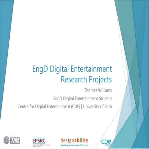 MSc and EngD Research Projects | PPTX