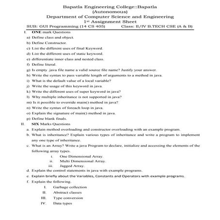 1st assign.docx | Programming Languages | Computing