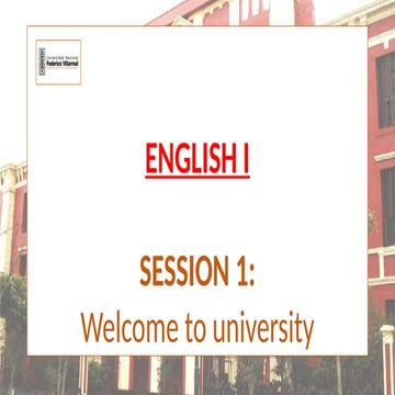 ENGLISH FIRST CLASS 2025 05 DE JUNIO 2025 | PPTX
