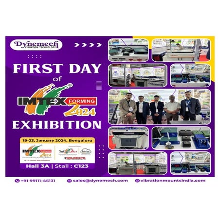 Snapshot of Dynemech team at IMTEX 2024, sparking new excitement! | PDF