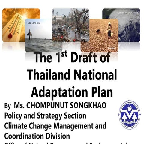 The First Draft of Thailand National Adaptation Plan | PPT
