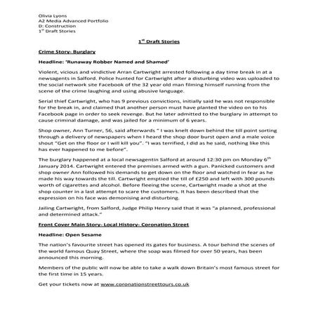 1st draft stories | PDF