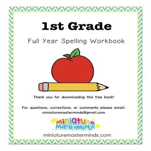1st grade spelling | PDF