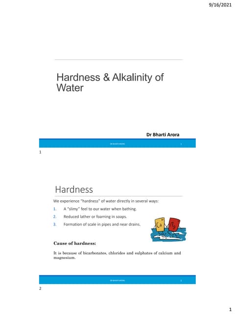 Lab 4 alkalinity –acidity and determination of alkalinity in water | PDF