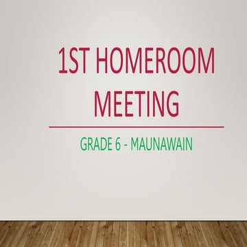 1ST HOMEROOM MEETING.pptx