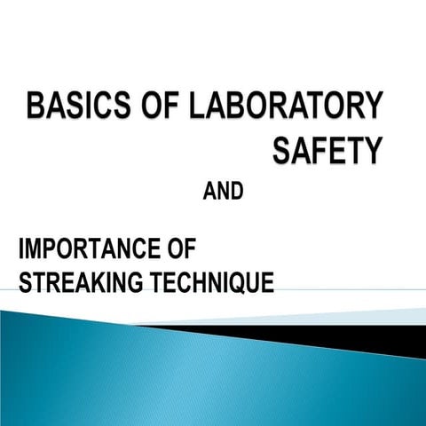 1st lab basics of laboratory safety | PPT | Chemistry | Science