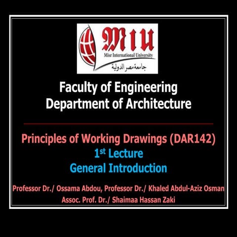 Comprehensive Introduction to Principles of Working Drawings in ...