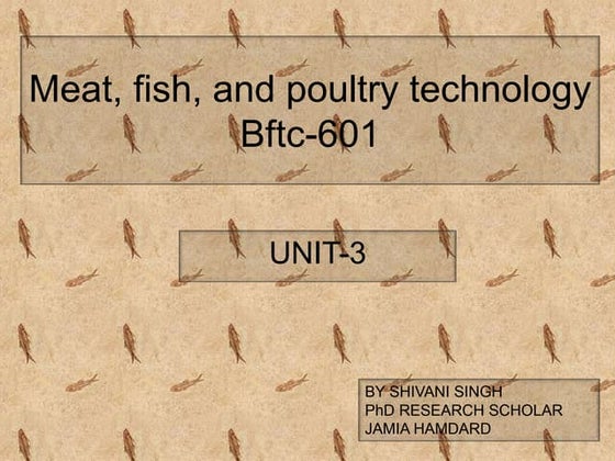 Processing of poultry | PPT
