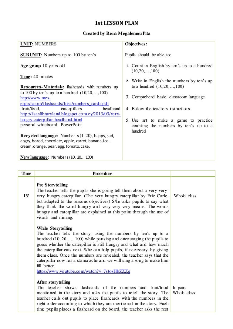 1st Lesson Plan Numbers 1st-lesson-plan-numbers