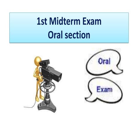 1st midterm oral exam | PPT