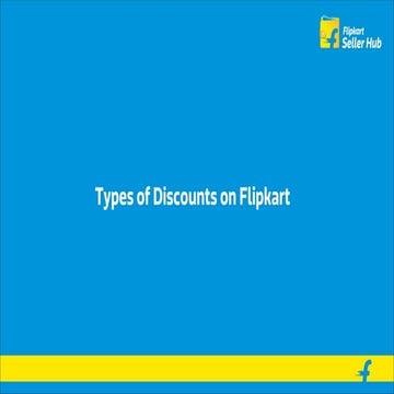 Learn about the different types of discounts on Flipkart | PDF