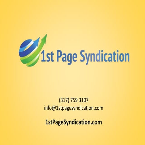 1st Page Syndication Brand Establisher PowerPoint | PPTX