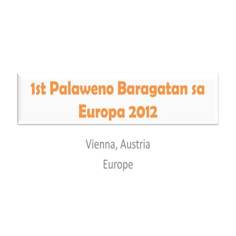 1st palaweno baragatan sa europa | PPS