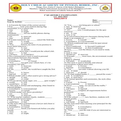 1st periodical Exam.docx english 9 hcapbi | DOCX