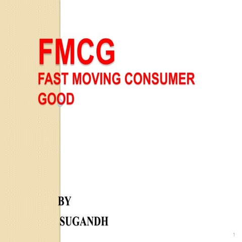 FMCG Introduction | PPTX