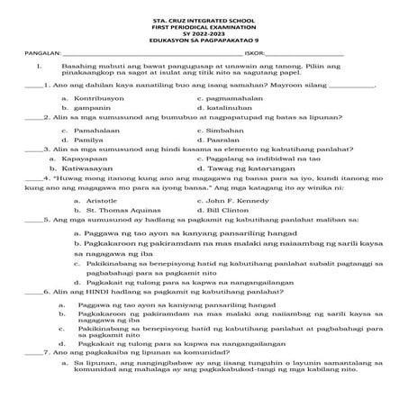 ESP MELCs Grade 9.pdf