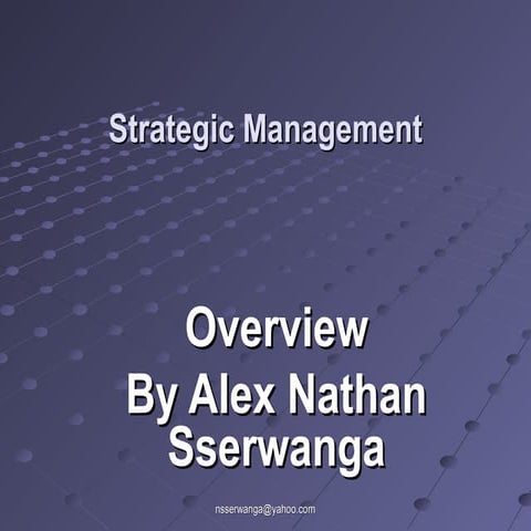 1 strategic management overview | PPT