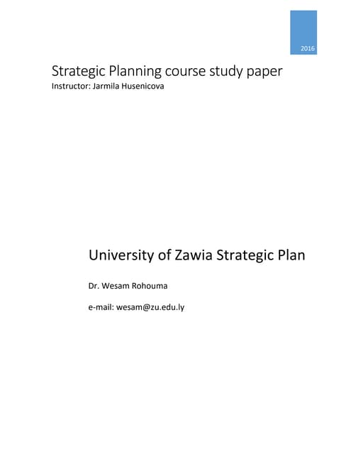 Strategic plan | PPT