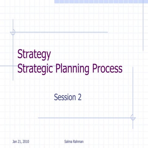 MF Strategic Marketing 1 strategy n strategic planning process | PPT