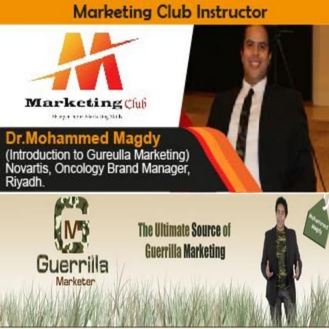 1st riyadh marketing club (introduction to guerrilla marketing) by dr ...