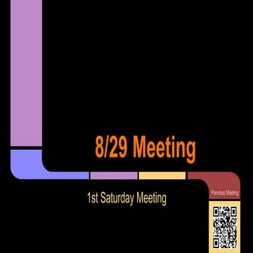 1st saturday meeting | PPTX