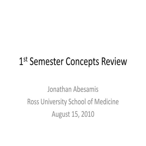 1st Semester Concepts Review | PPT
