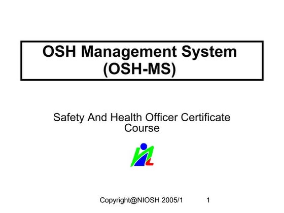 Occupational Health and Safety Management | PPT