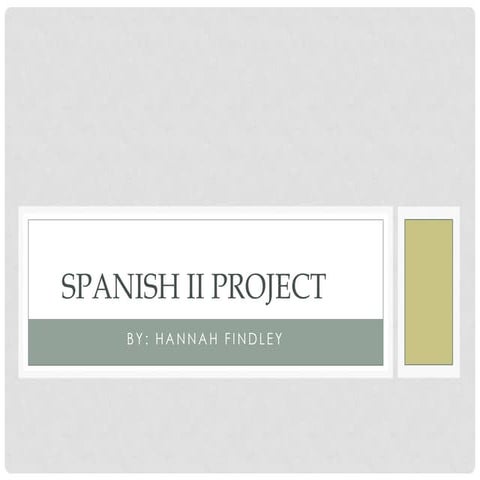 1 st spanish projects | PPT