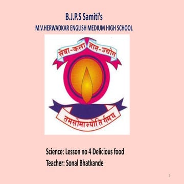 1st std science lesson no 4 delicious food 22.pptx