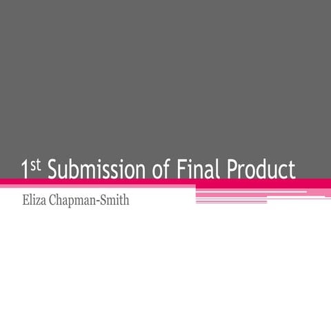 Differences between the first draft and the final | PPTX