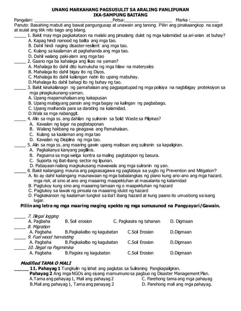 Araling Panlipunan 10 - MELC Updated | PDF