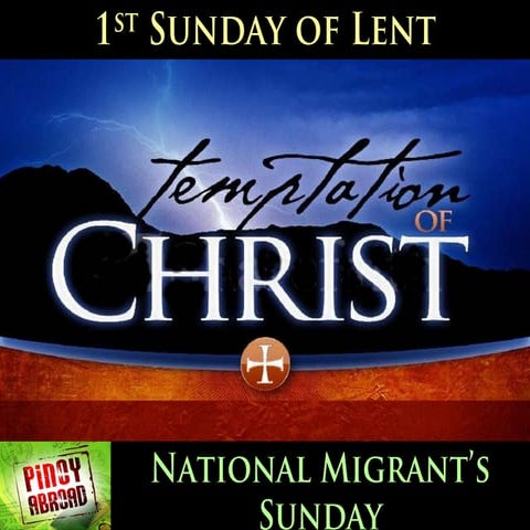 1st Sunday Of Lent | PDF