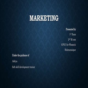 Marketing | PPT