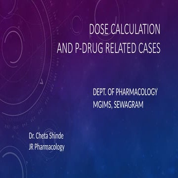 Powerpoint presentation pdrug and dose calculation.pptx