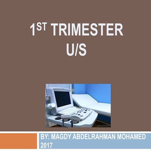 Isuog practice guidelines performance of first trimester fetal ...