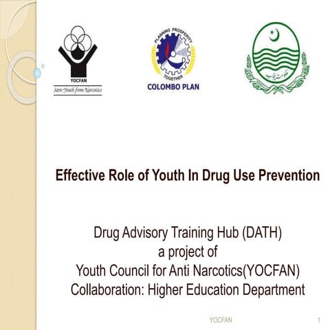 Effective Role of Youth in Drug Use Prevention | PPTX