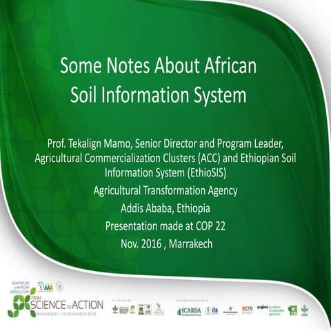 African Soil Information System | PPTX