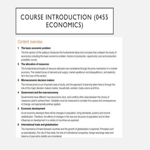 Basic Economic Problems | PPTX