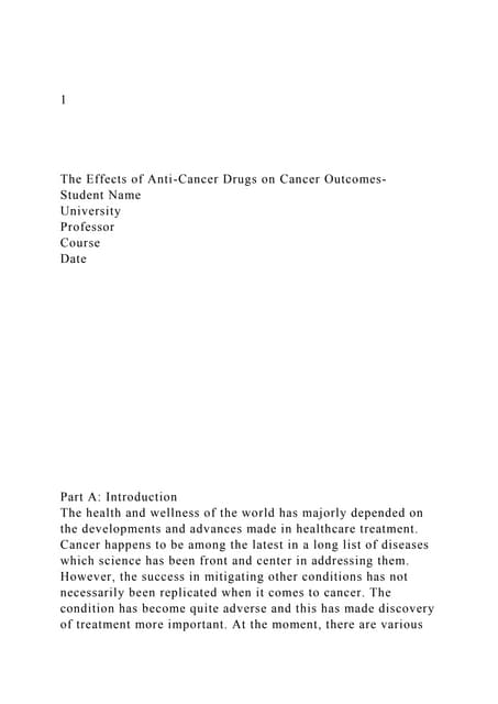 Recent advances in cancer treatment. | PPT