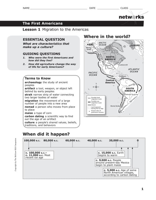 Ancient america beringia | PPT