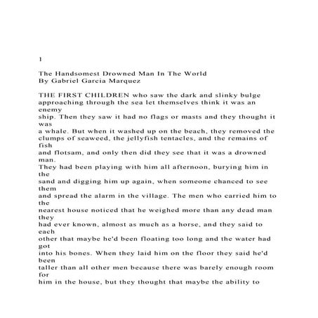 1The Handsomest Drowned Man In The WorldBy Gabriel Garci.docx