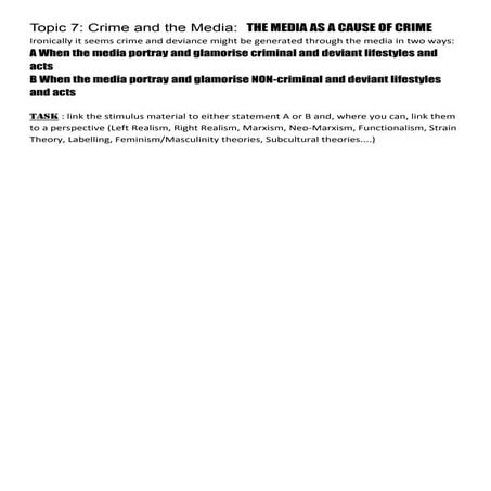7 The Media as a Cause of Crime 2 | PDF